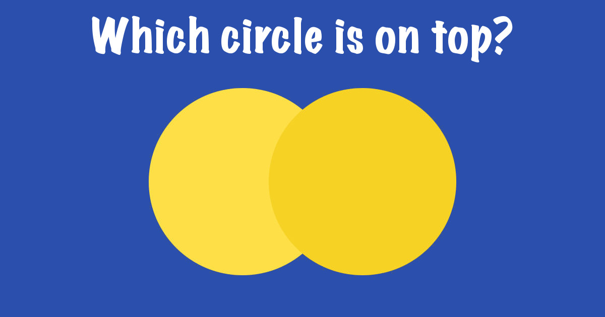 Only 4% Can Find The Circle On Top Without Making A Mistake